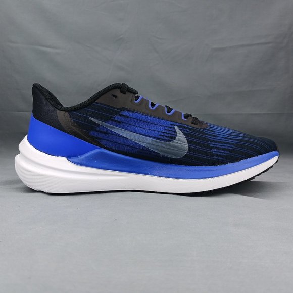 Nike | Shoes | Nike Air Winflo 9 Low Mens Running Shoes Black Blue ...